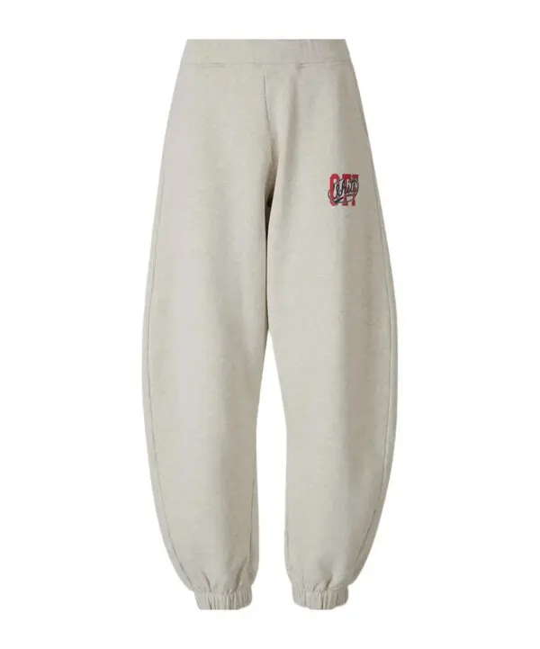 Off-White Logo-print Jersey Track Pants - Grey