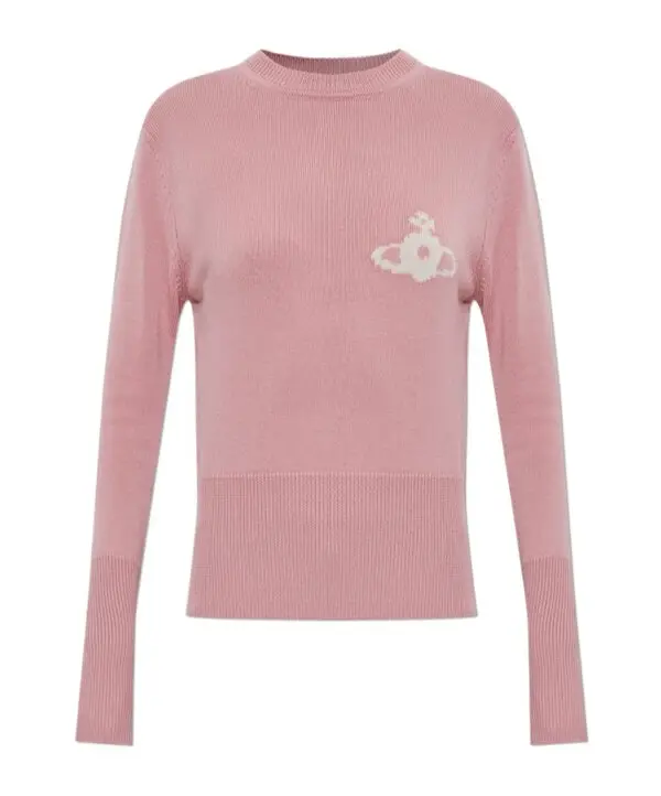 VIVIENNE WESTWOOD Katie Orb Knitted Sweater - Pink