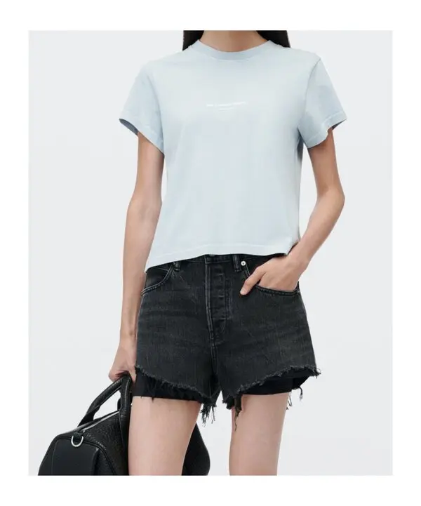 Alexander Wang Cropped Logo T-shirt