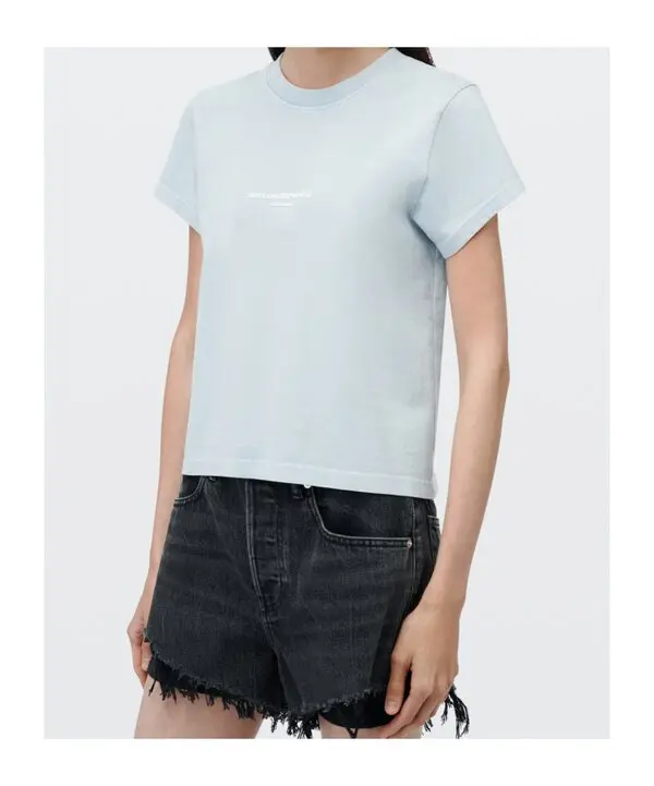 Alexander Wang Cropped Logo T-shirt
