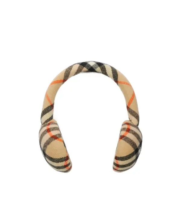 Burberry Check Pattern Slip-on Earmuffs