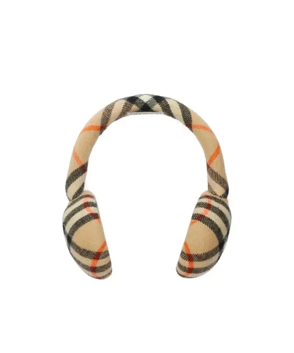 Burberry Check Pattern Slip-on Earmuffs
