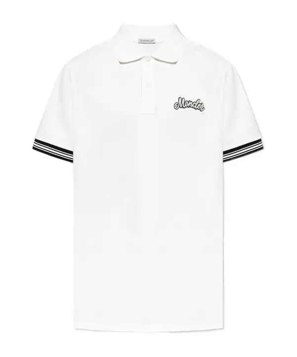 Moncler Logo Embroidered Short-sleeved Polo Shirt