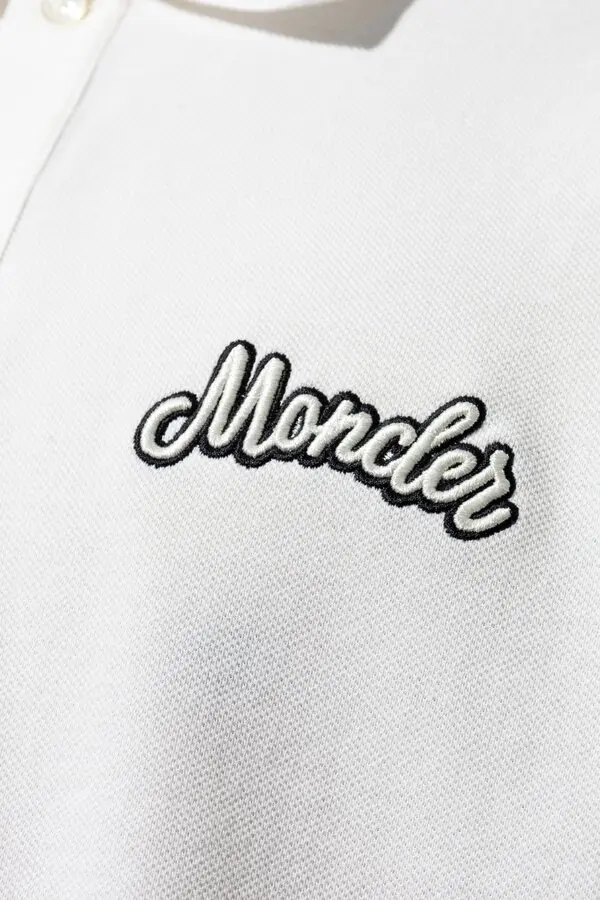 Moncler Logo Embroidered Short-sleeved Polo Shirt