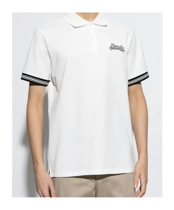 Moncler Logo Embroidered Short-sleeved Polo Shirt