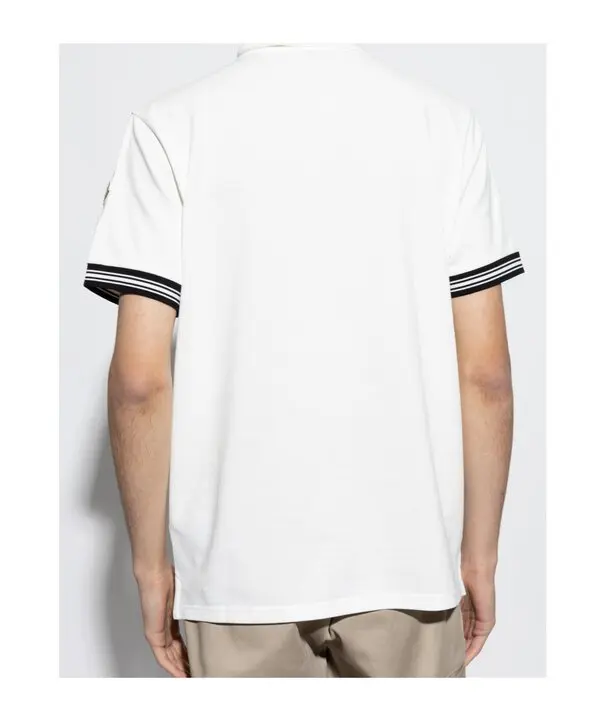 Moncler Logo Embroidered Short-sleeved Polo Shirt