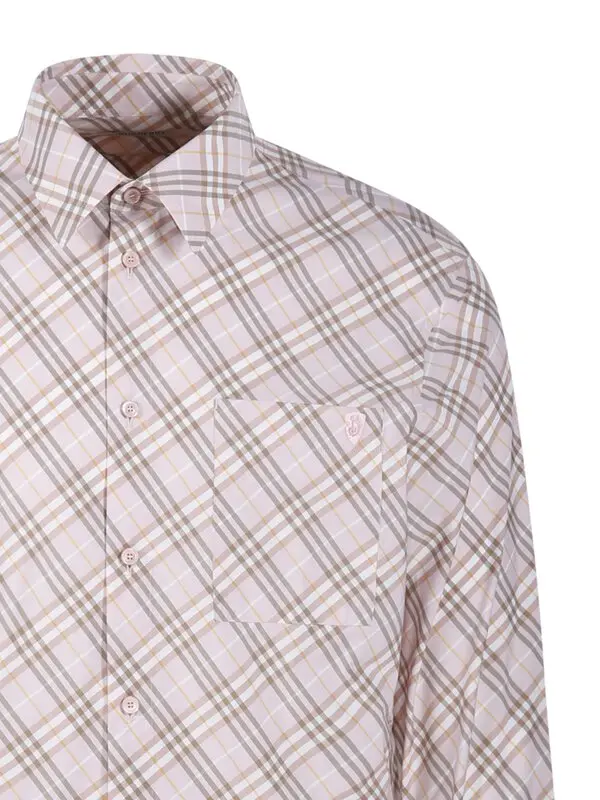 Burberry Long Sleeved Checked Shirt