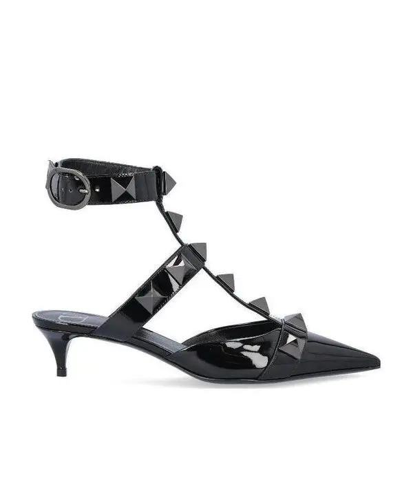 Valentino Garavani Rockstud Ankle Strapped Pumps