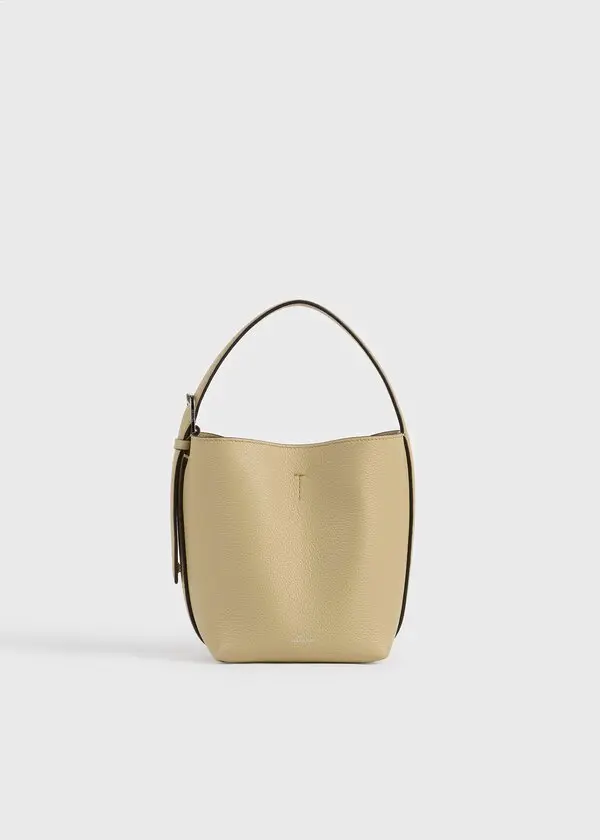 TOTEME Belted Grained-leather Tote