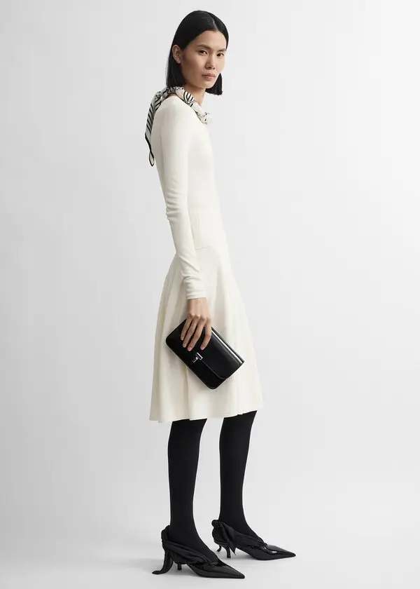 TOTEME T-lock Grained-patent Crossbody