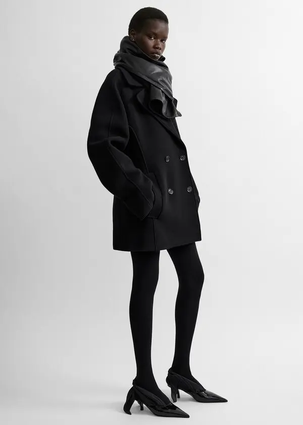 TOTEME Double-breasted Wool-cashmere Blend Peacoat