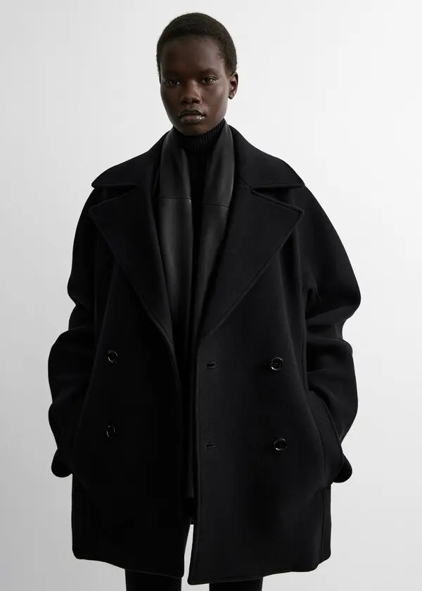 TOTEME Double-breasted Wool-cashmere Blend Peacoat