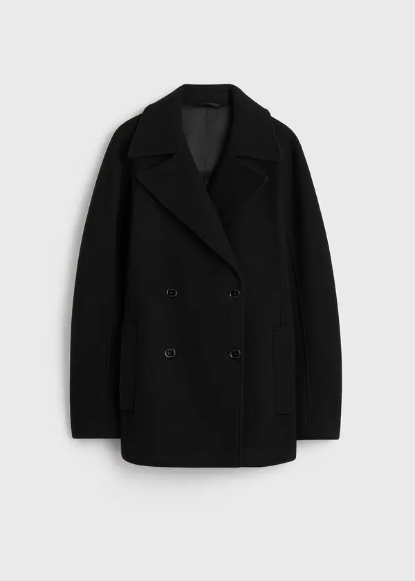 TOTEME Double-breasted Wool-cashmere Blend Peacoat