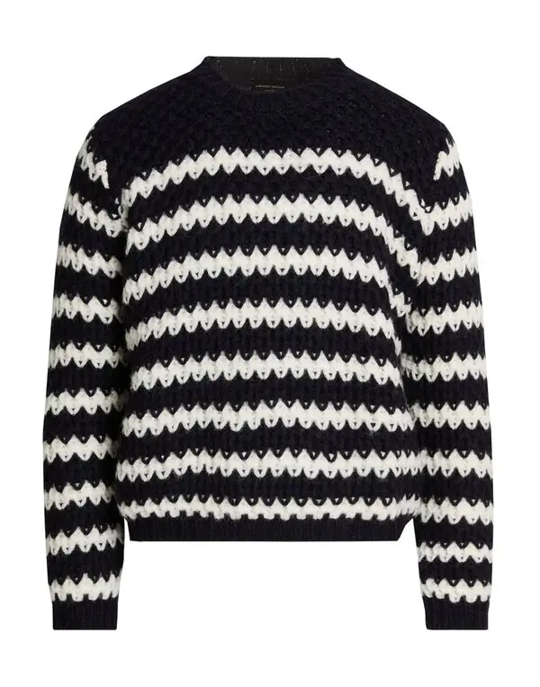 ROBERTO COLLINA Sweater Midnight Size Baby Alpaca Wool, Polyamide, Wool