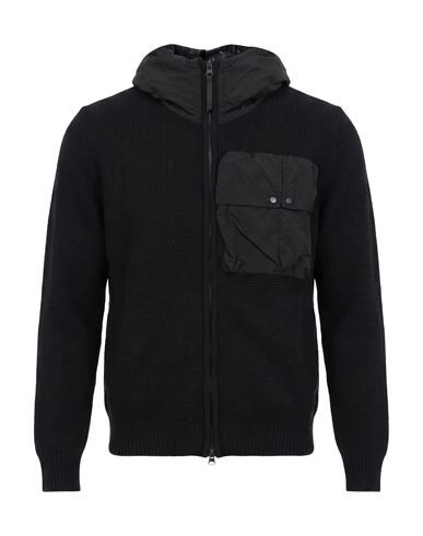 C.P. COMPANY Wool And Polyamide Zip-up Cardigan - Black
