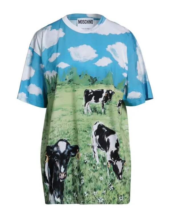 Moschino T-shirt Sky Cotton - Blue