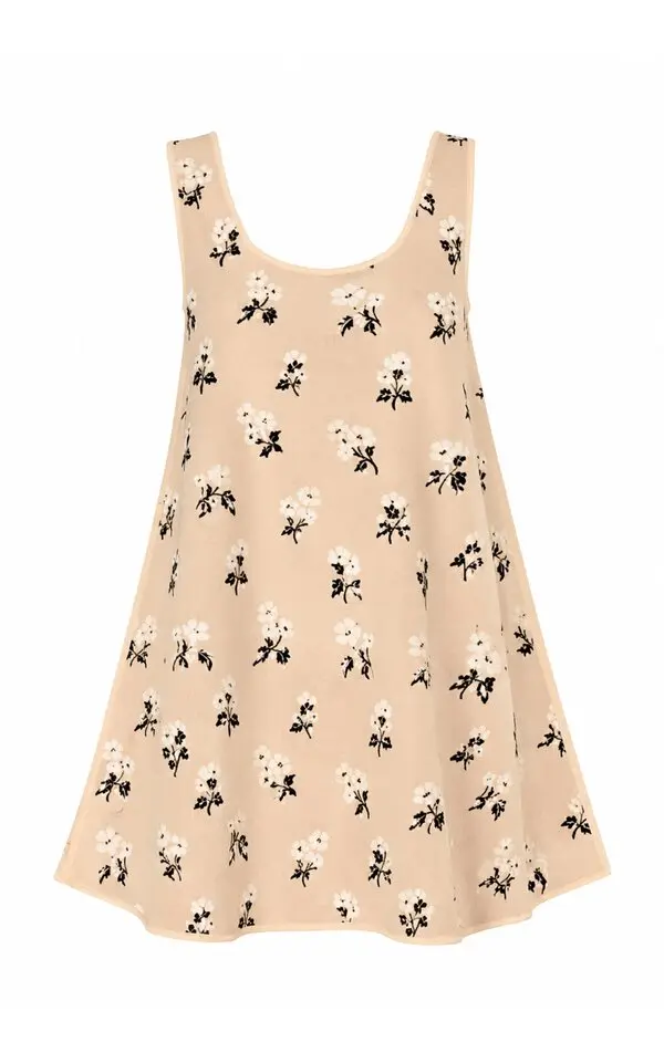 PEPA POMBO Anturio Mini Dress - Neutral