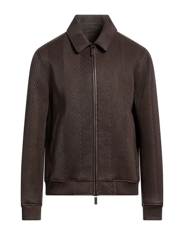 Emporio Armani Jacket Dark Size Lambskin