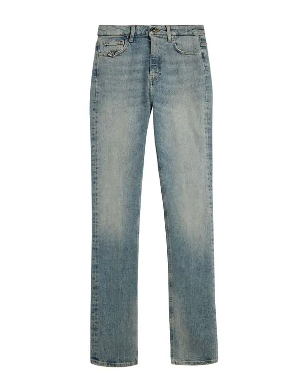DONDUP Straight-leg Distressed Medium Wash Jeans