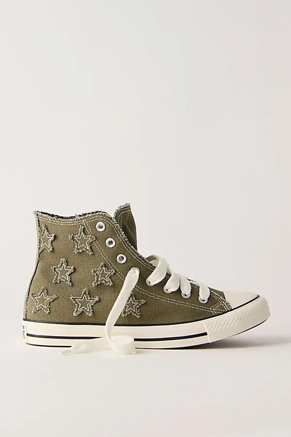CONVERSE Chuck Taylor All Star Distressed Stars High-top Sneakers - Utility/black/egret