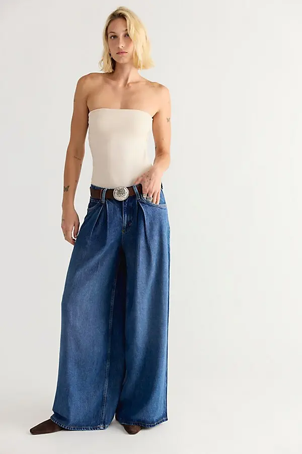 LEEM Lqd Slouchy Pleated Trouser Jeans