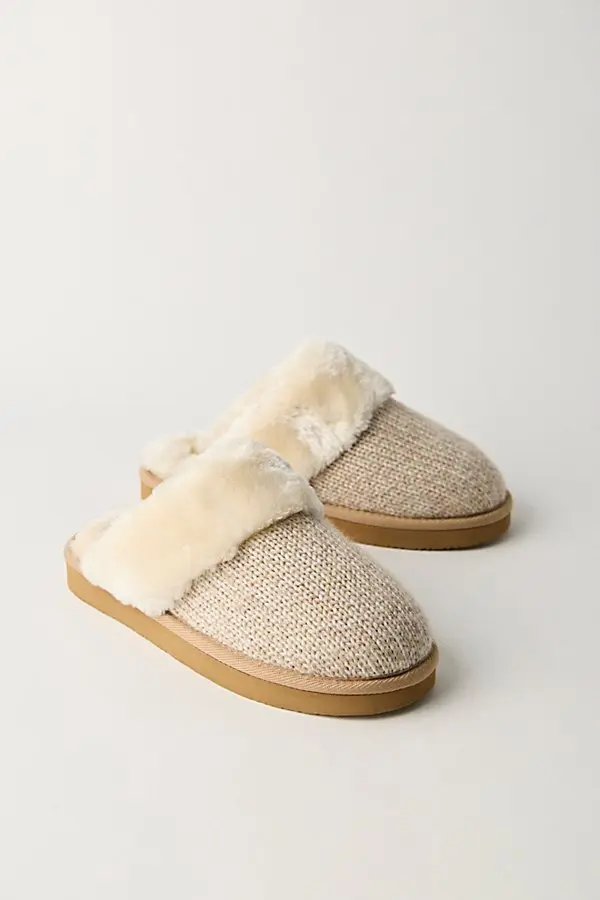 Minnetonka Chesney Party Slippers - Sparkle Tan