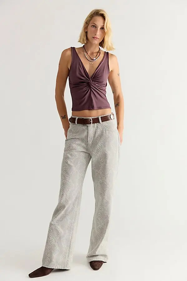 Rolla's Kate Baggy Printed Jeans