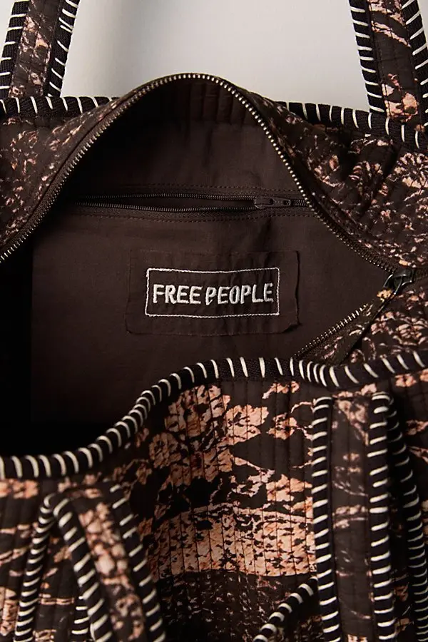 Free People Distorted Quilt Tote Bag