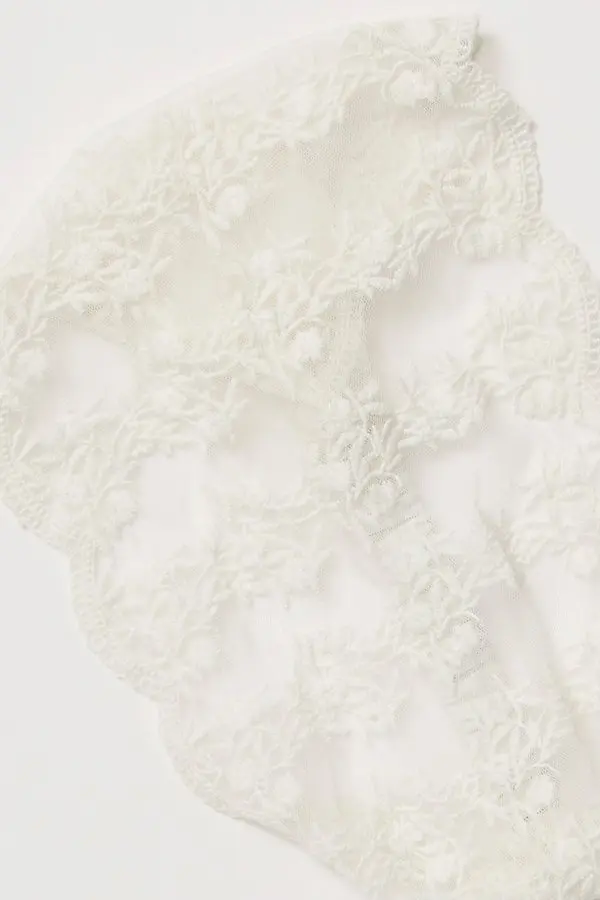Free People Xl Solana Lace Headband - Ivory