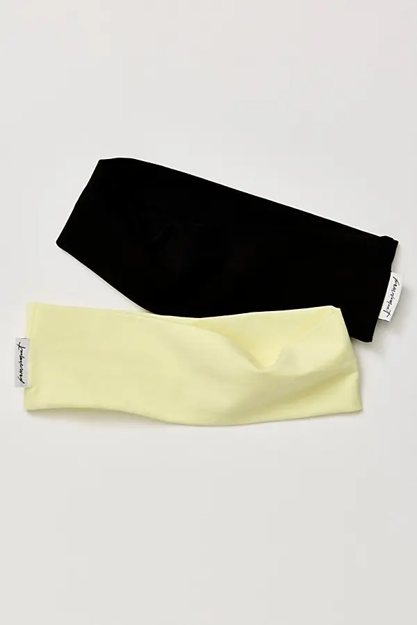 Free People Legacy Soft Headband 2-pack - Black
