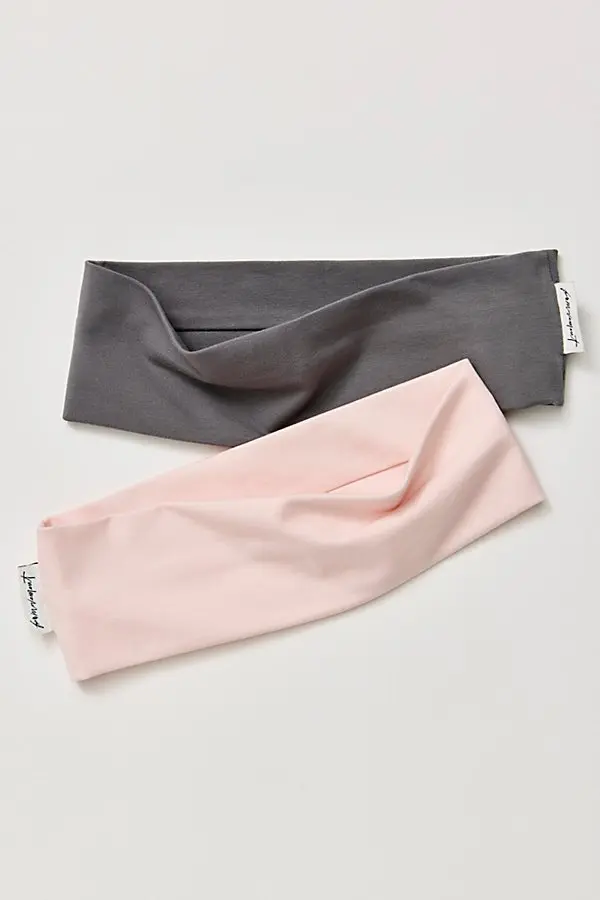Free People Legacy Soft Headband 2-pack - Grey