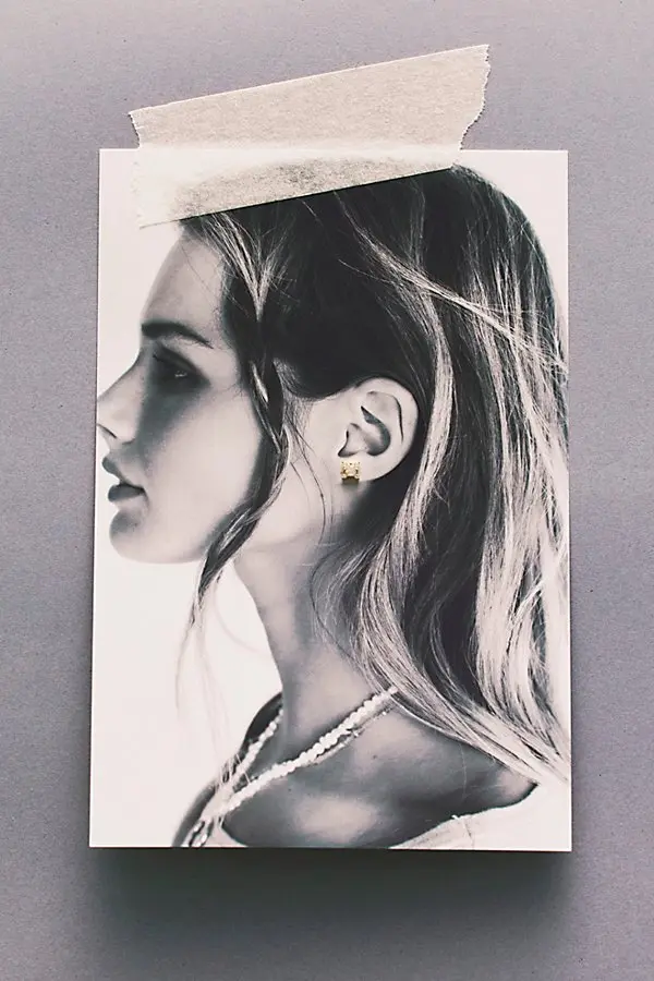 LOCAL ECLECTIC Moonstone Flatback Earrings