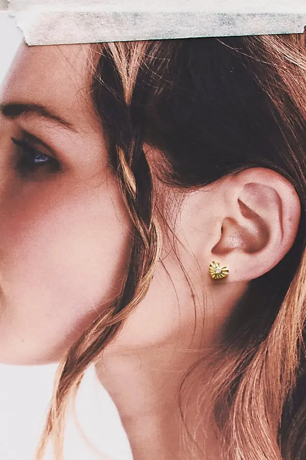LOCAL ECLECTIC Heart Flatback Earrings