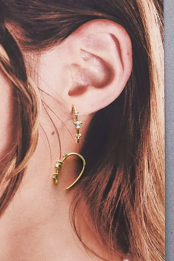 LOCAL ECLECTIC Ombre Ear Hugger Earrings