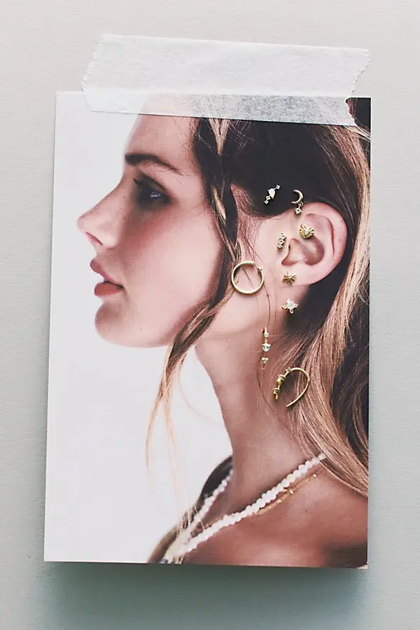 LOCAL ECLECTIC Shimmer Flatback Earrings