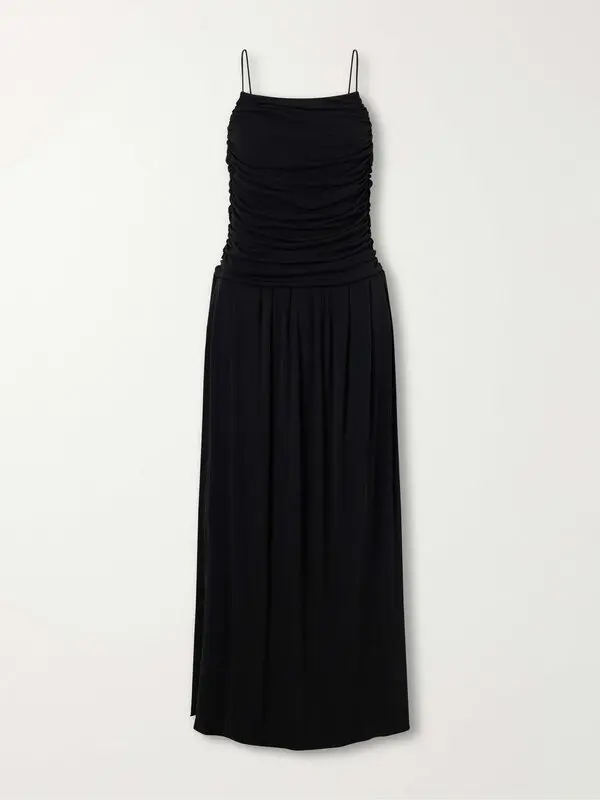 KALLMEYER Reese Gathered Jersey Midi Dress