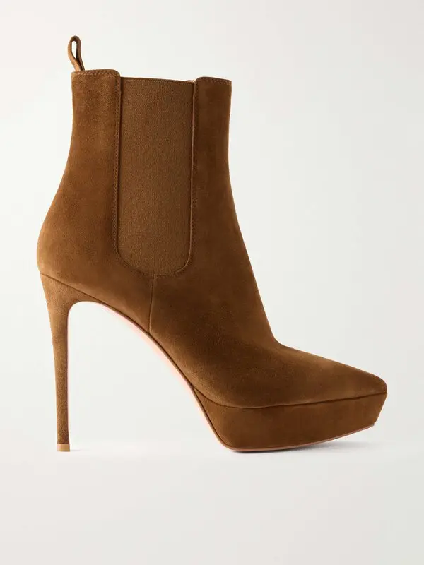 GIANVITO ROSSI 85 Suede Ankle Boots