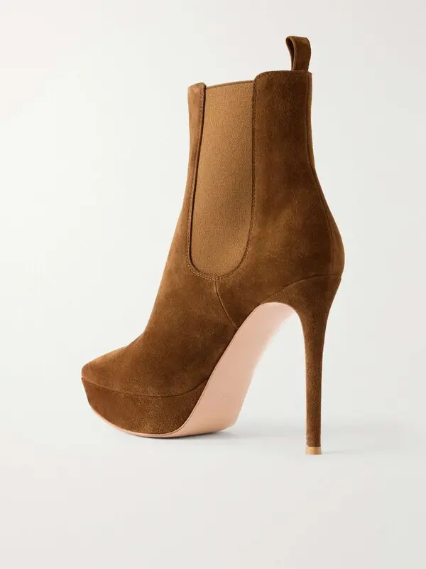 GIANVITO ROSSI 85 Suede Ankle Boots