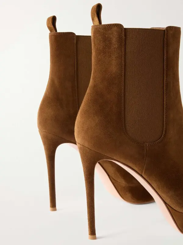 GIANVITO ROSSI 85 Suede Ankle Boots