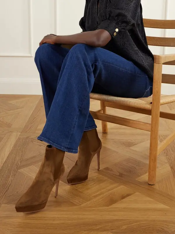 GIANVITO ROSSI Suede Ankle Boots