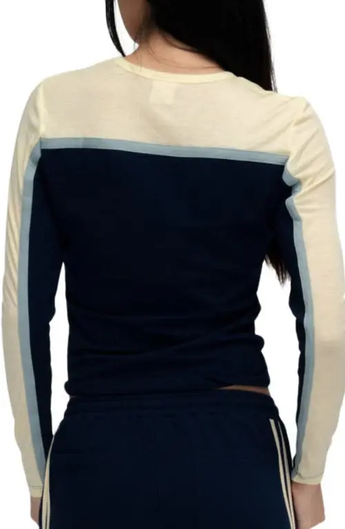 FIND ME NOW Raon Contrast Stripe Knit Top