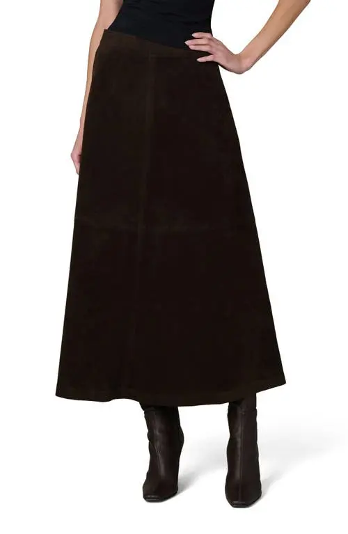 Joe's Jeans Tavi Faux Suede A-line Midi Skirt