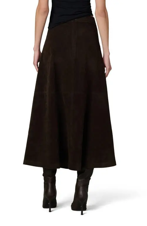 Joe's Jeans Tavi Faux Suede A-line Midi Skirt