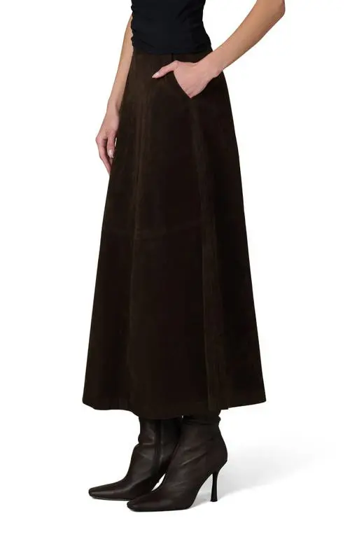 Joe's Jeans Tavi Faux Suede A-line Midi Skirt
