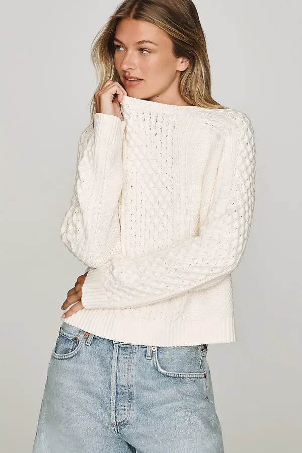 Central Park West Twofer Collared Sweater