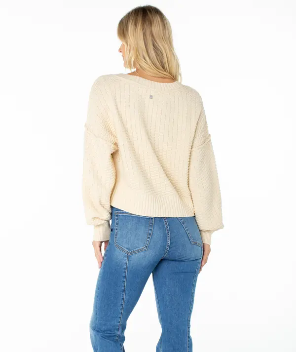 Roxy Study Hall Sweater - Parchment Solid