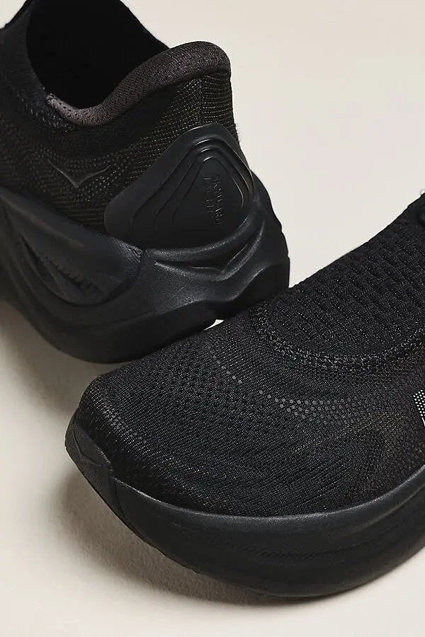 HOKA® Skyward Laceless Sneakers - Black / Black
