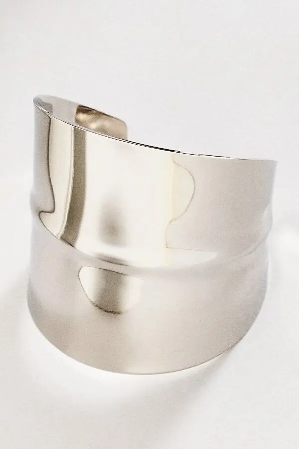 Anthropologie Large Cuff Bracelet - Silver