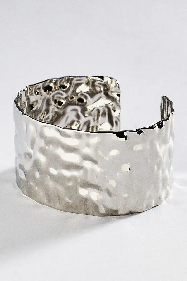 Anthropologie Molten Cuff Bracelet - Silver