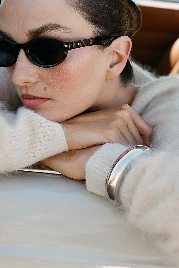 Anthropologie Bubble Cuff Bracelet - Silver